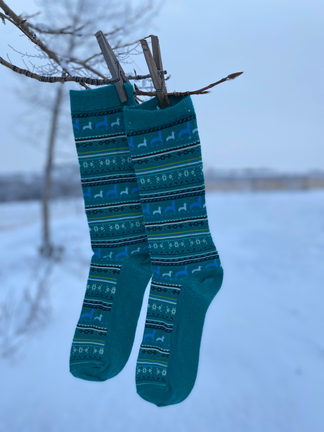 Alpaca Print Crew Sock – AlpacaLand