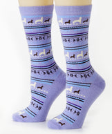 Alpaca Print Crew Sock – AlpacaLand